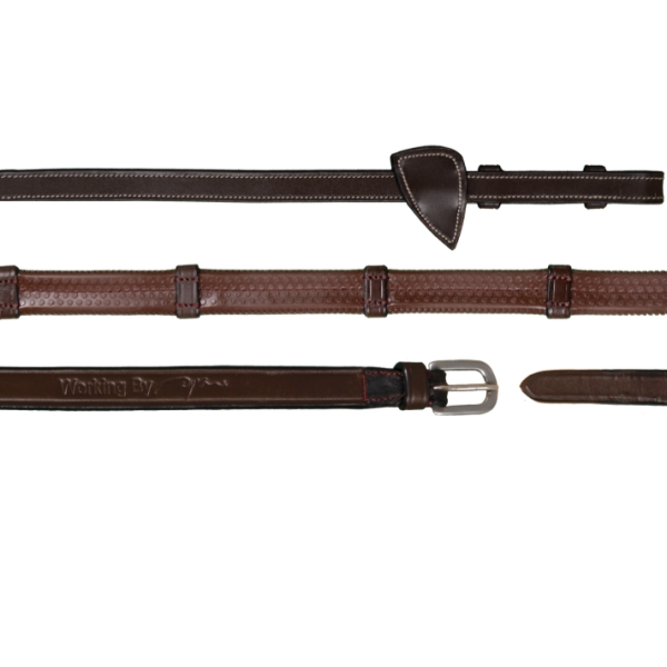 Dy'on Working Collection 1/2" Rubber Reins with 7 Leather Loops - Butet ...