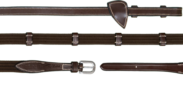 Dy'on Working Collection 5/8" Web Reins with 9 Leather Loops - Butet ...